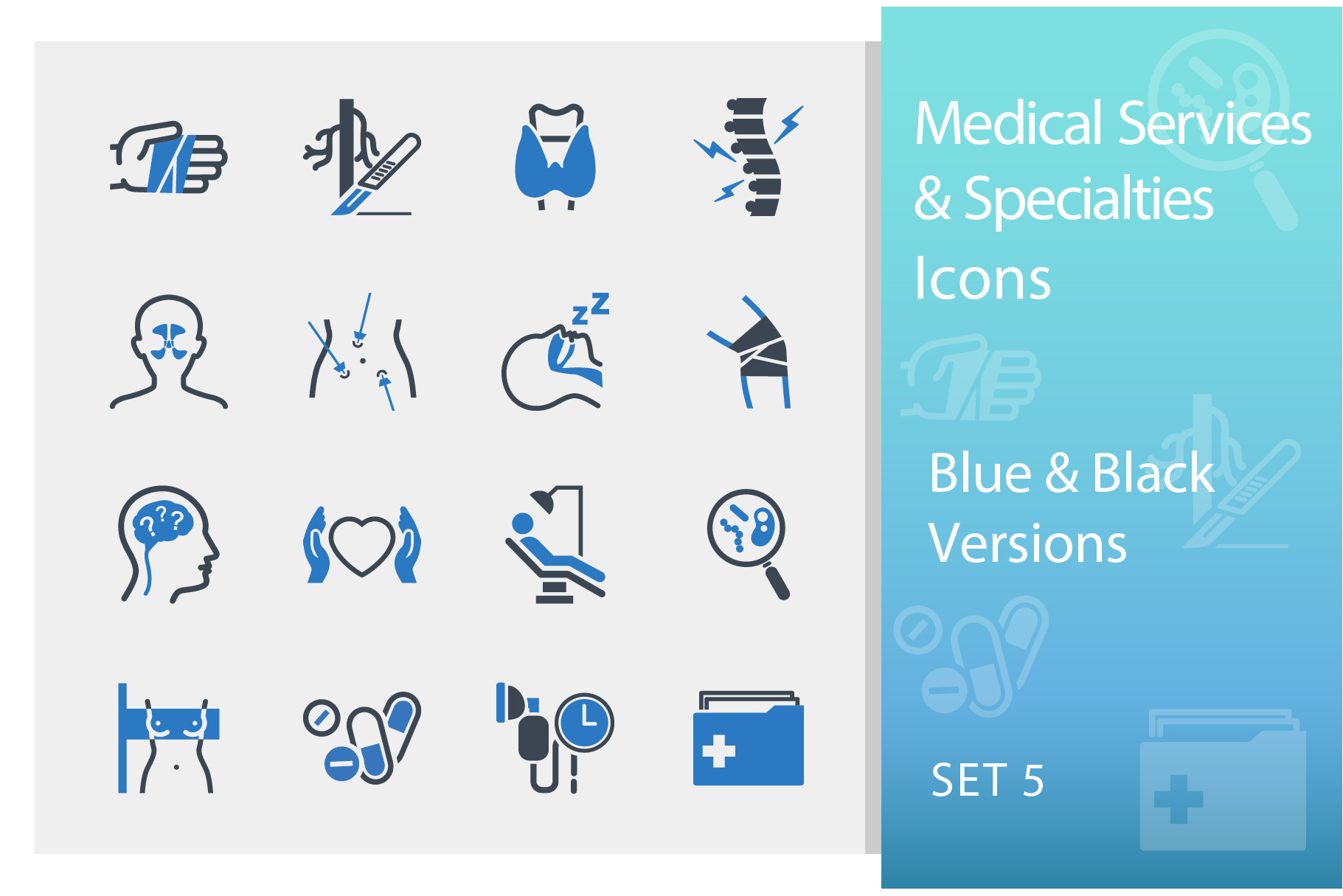 Medical Services & Specialties Icons, an Icon by introwiz1