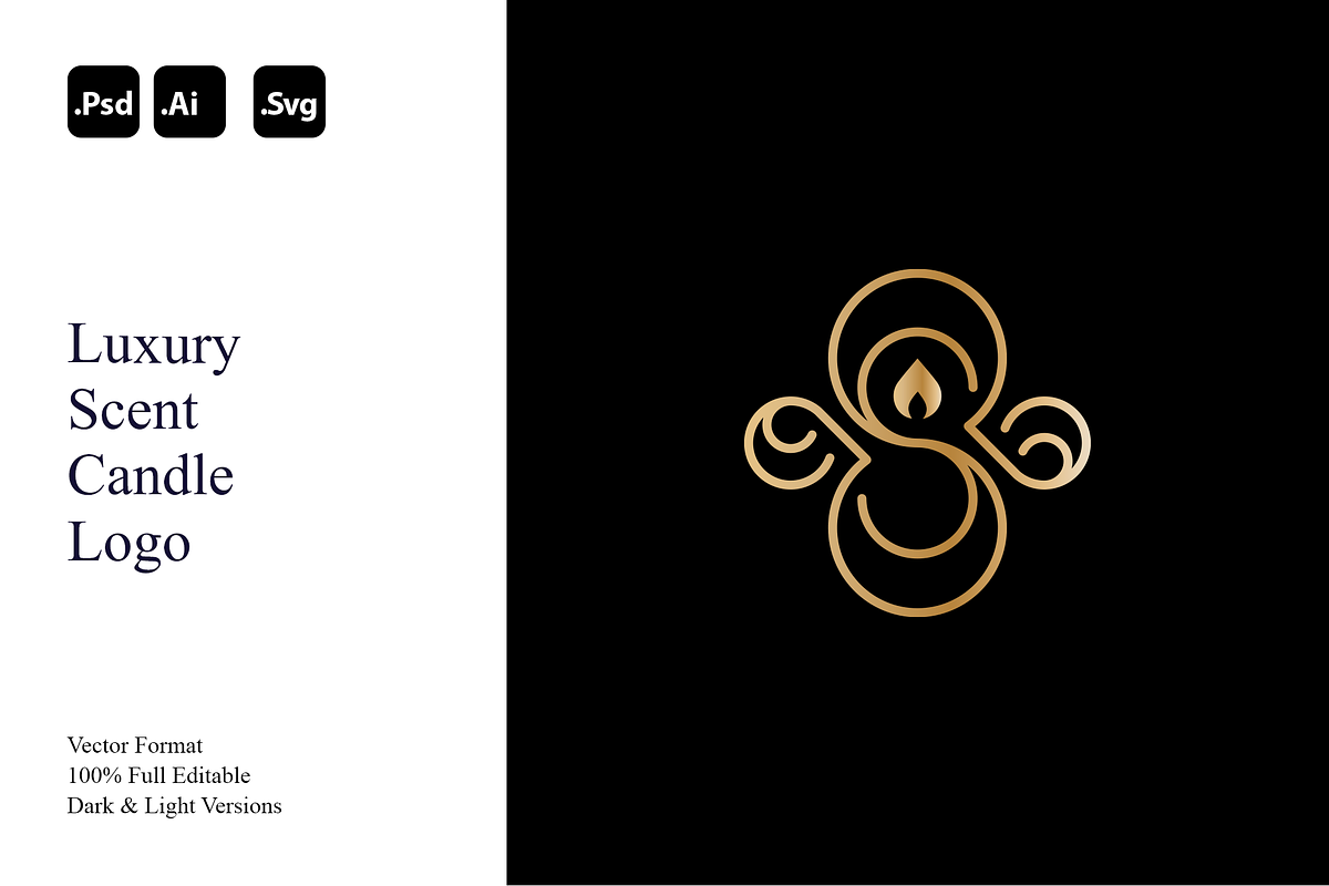 Luxury Scent Candle Logo