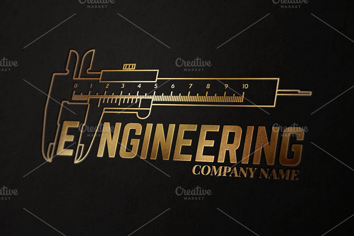 Engineering Company Logo Template, a Branding & Logo Template by sivVector