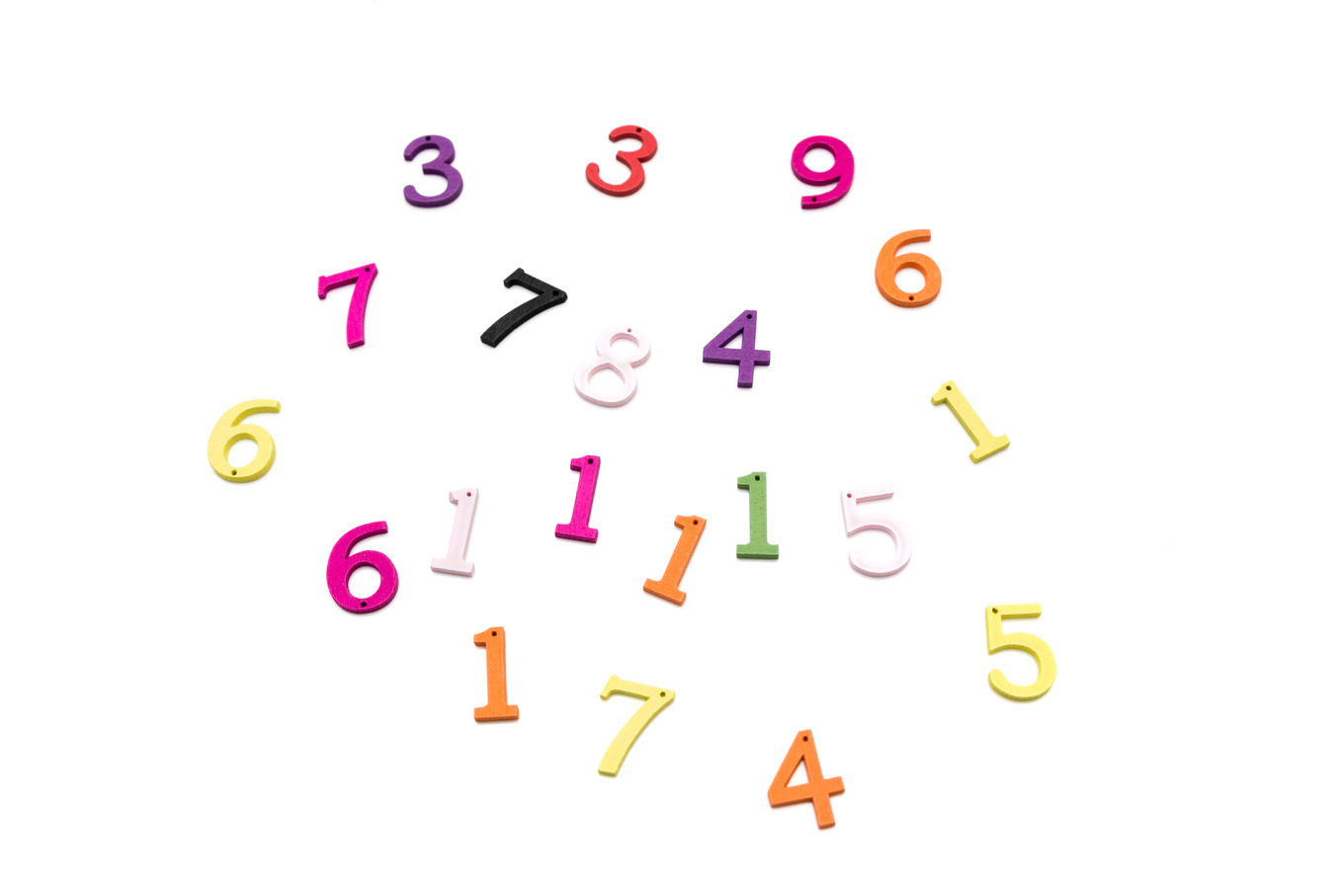 Numbers of colors featuring numbers, colors, and uppercase, an Abstract ...