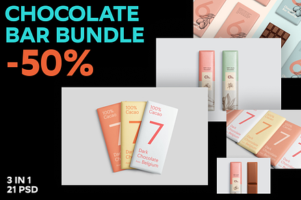 Chocolate Wrapper Mockup | Packaging Mockups ~ Creative Market