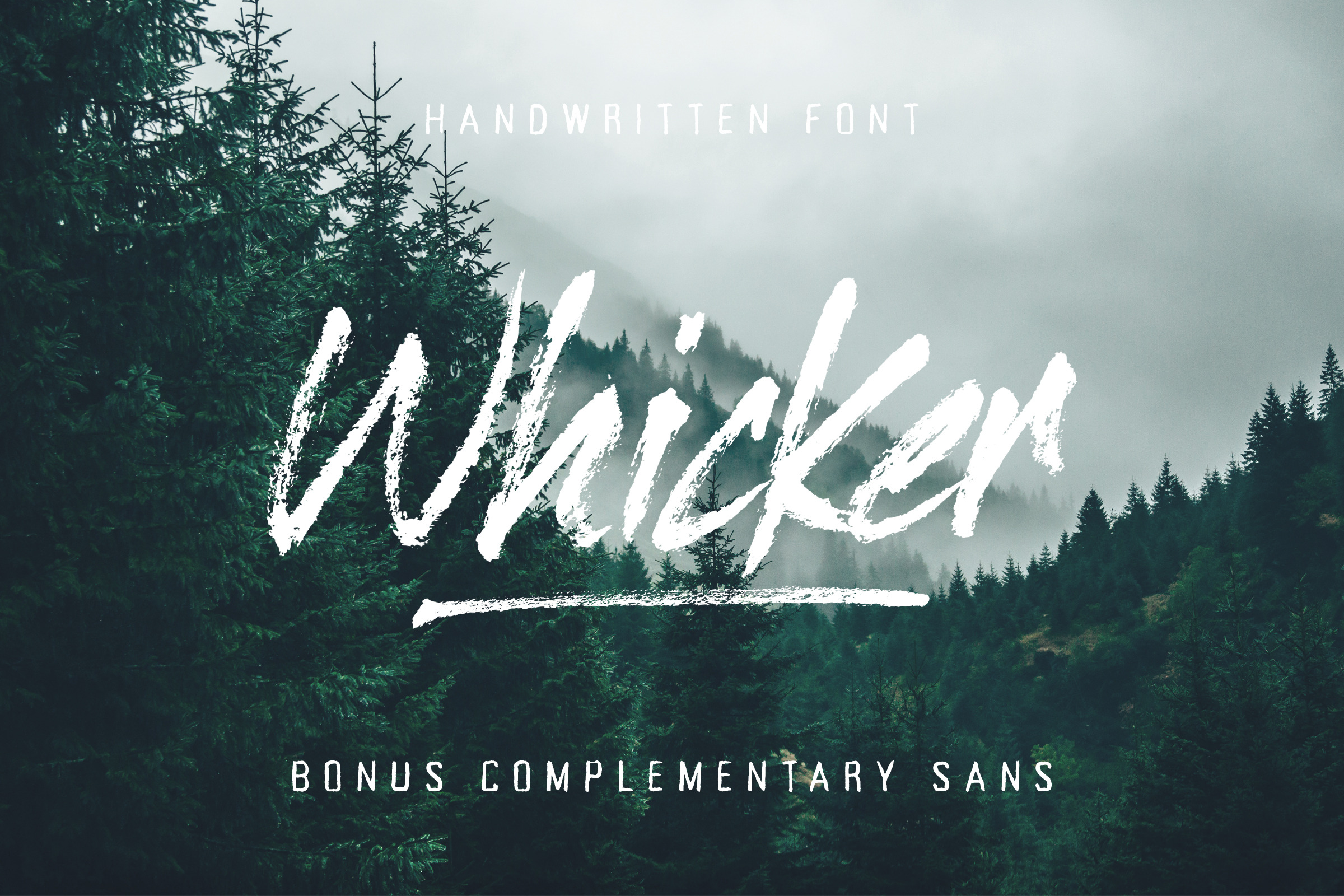Whicker Font Duo, a Script Font by Tom Chalky
