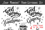 Good Morning Hand-Lettering Set, an Illustration by Paul Lesser
