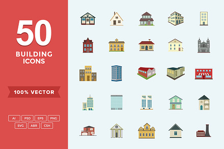 Buildings Vector Icons V2, a Duotone Icon by Jumbo Icons