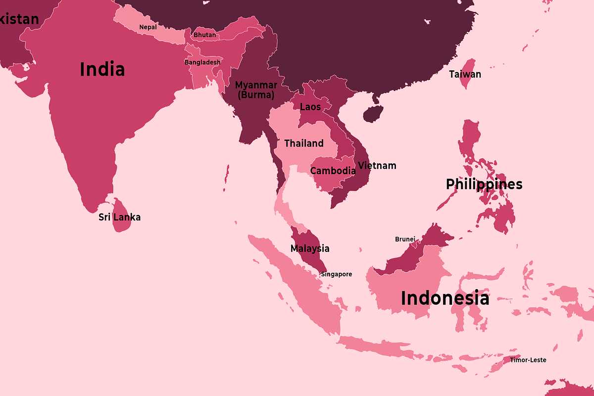 World Map - Photoshop Vector Template