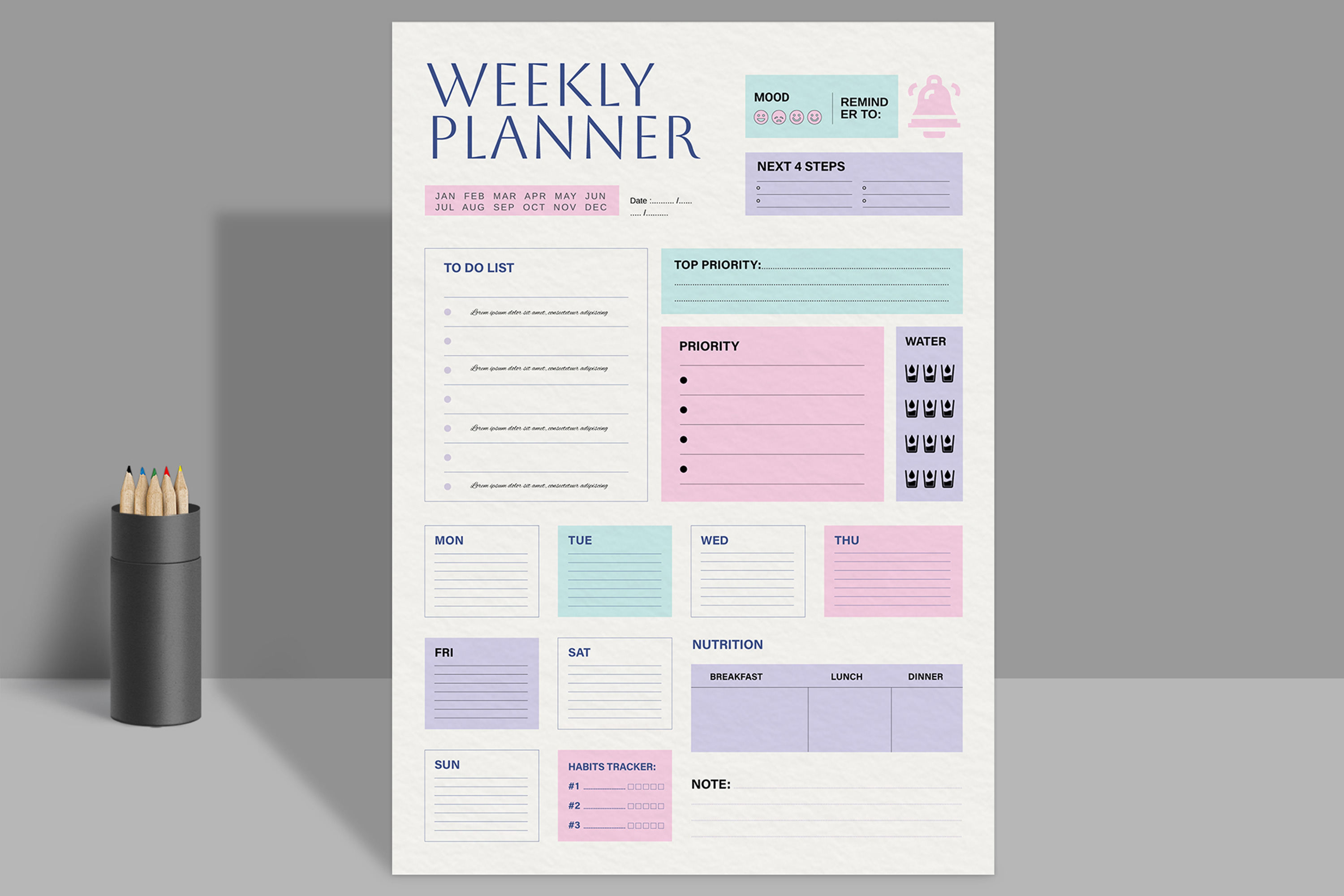 Weekly Planner Layout