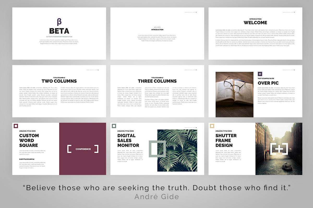 Beta | Powerpoint Template, a Presentation Template by Zacomic Studios