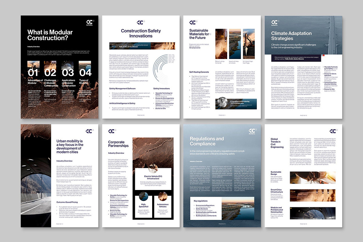 Corporate White Paper Template, a Brochure Template by BrandPacks
