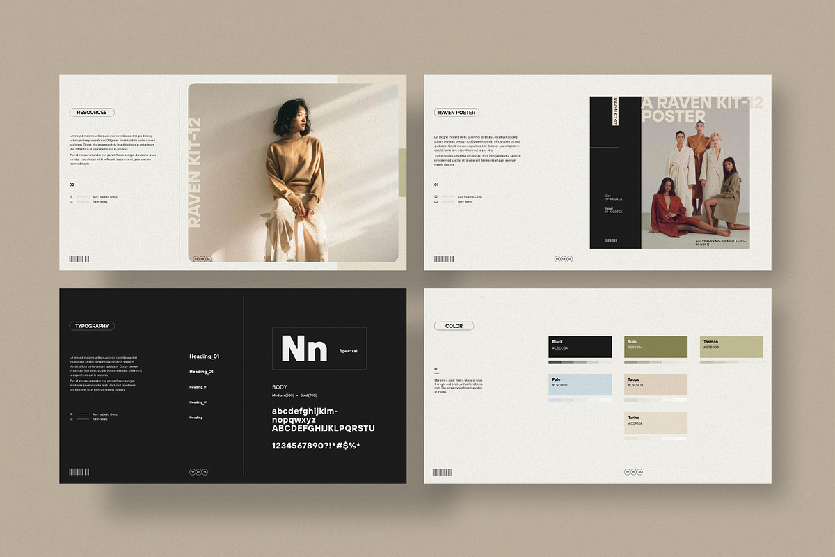 Raven | Brand Guidelines, a Presentation Template by GoldenPixelStudio