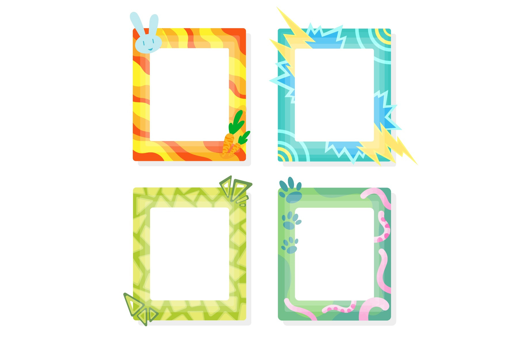 Comic frames in cartoon style, a Decorative Illustration by Things for ...