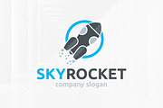 Sky Rocket Logo Template, a Branding & Logo Template by LOGOMAGINE ...