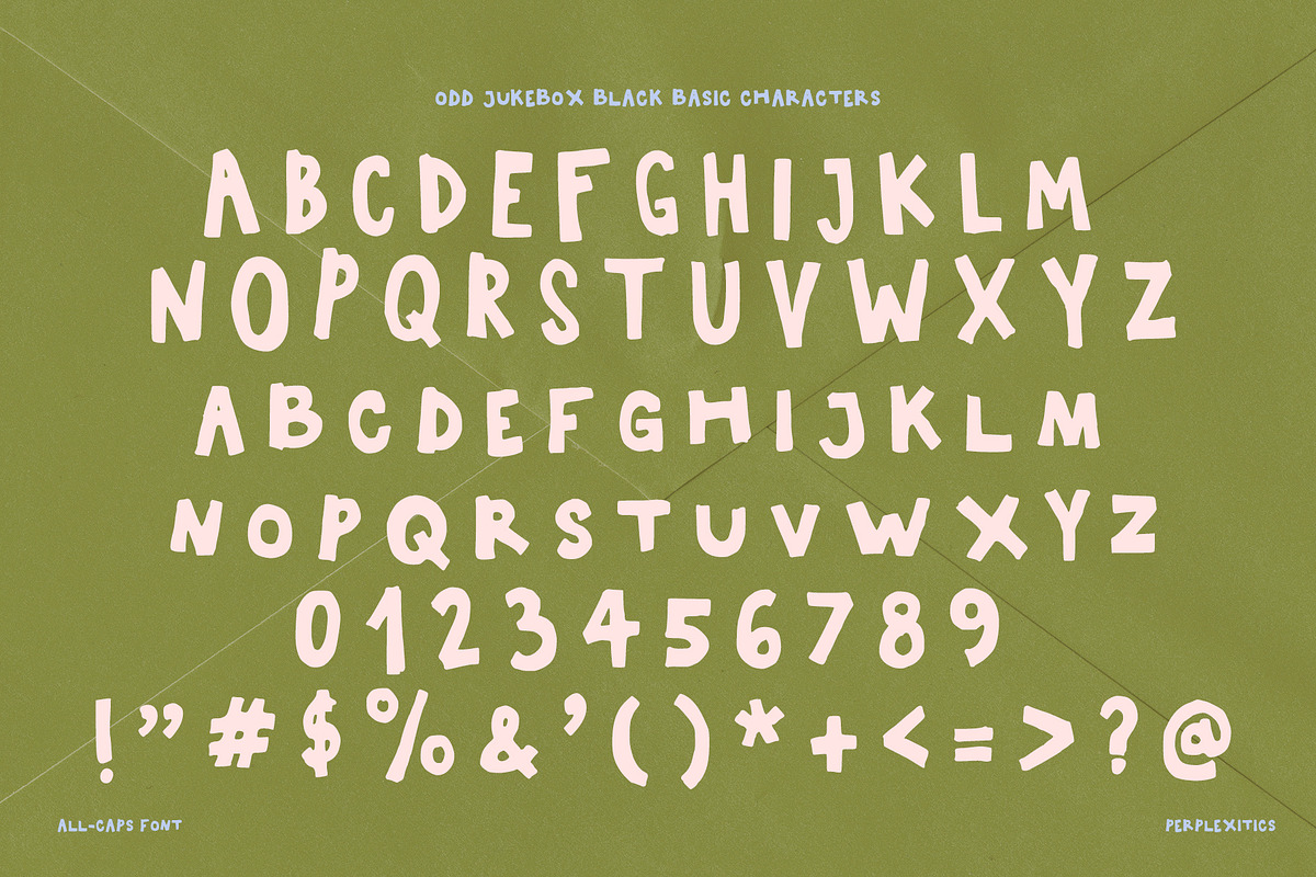 Odd Jukebox Hand-drawn Font Trio