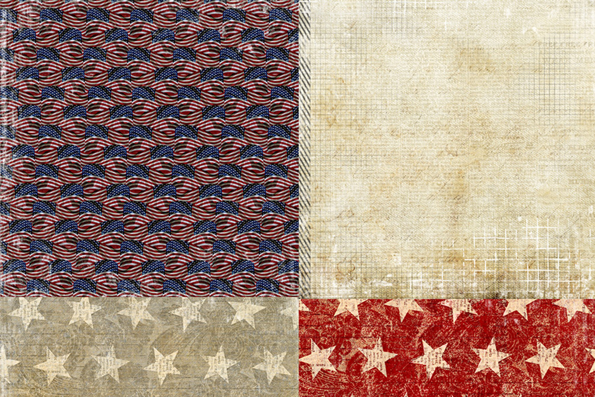 Rustic Americana Scrapbook paper, an Object Graphic by Captured and Created