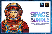 SPACE BUNDLE, an Illustration by It's Time to Designs