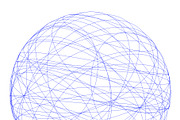 Wire structure of sphere. Digital co, a Technology Illustration by Tampatra