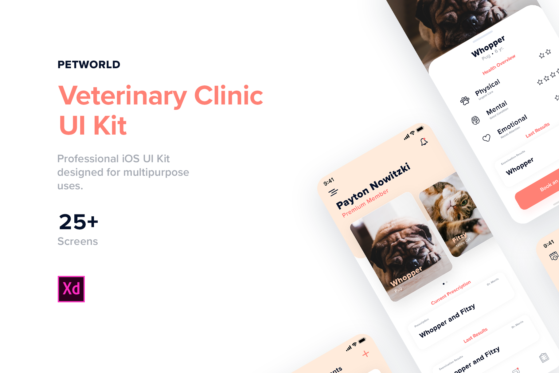 Petworld iOS UI Kit, a Templates & Theme by Andrés Esquivel
