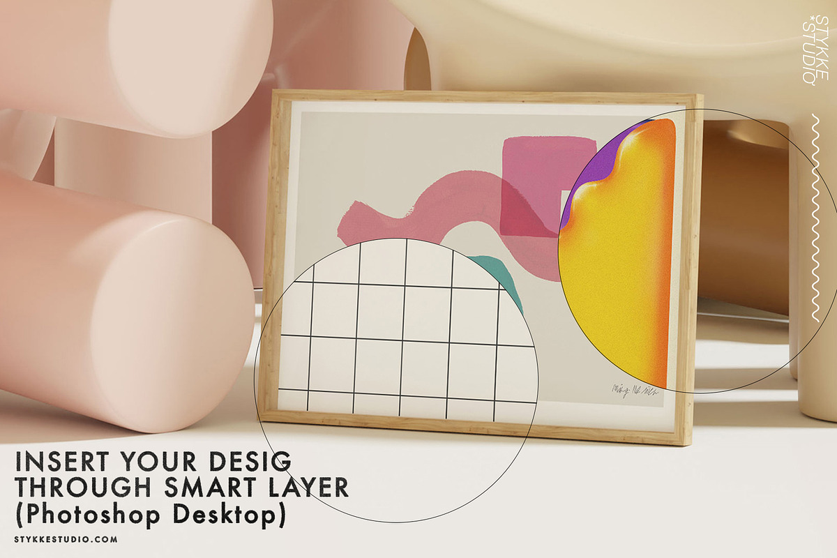 THE POP-UP | Roly Poly frame mockup, a Household Mockup by Stykke Studio