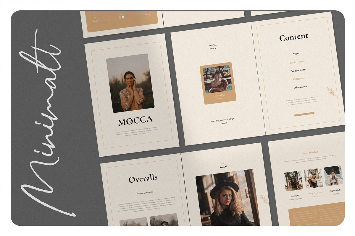 Mocca Lookbook Fashion, a Magazine Template by Typetemp Studio
