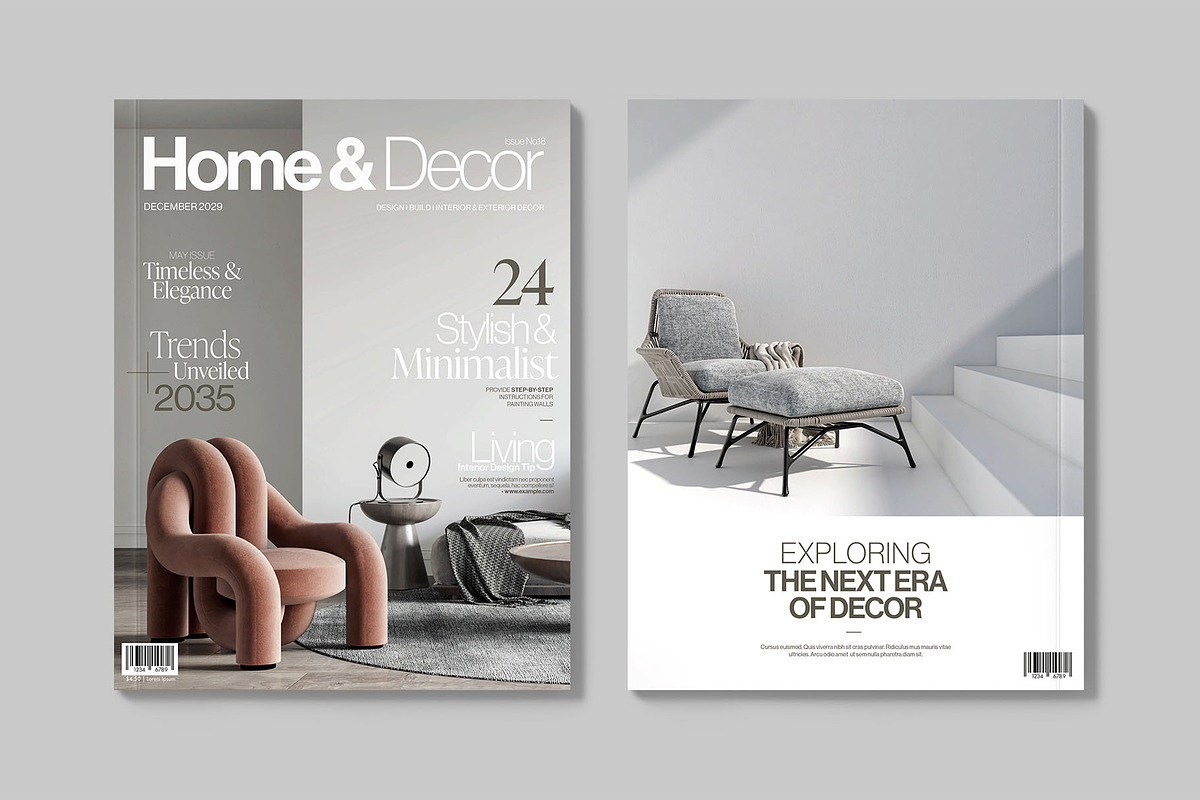 Interior Design Magazine Template, a Magazine Template by BrandPacks ...