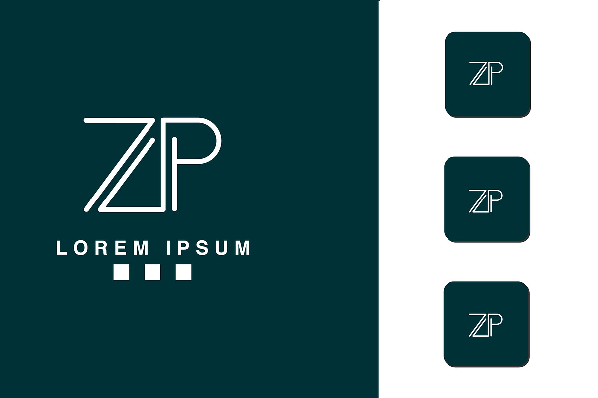 ZP, PZ Abstract Logo design, a Branding & Logo Template by art_creater ...