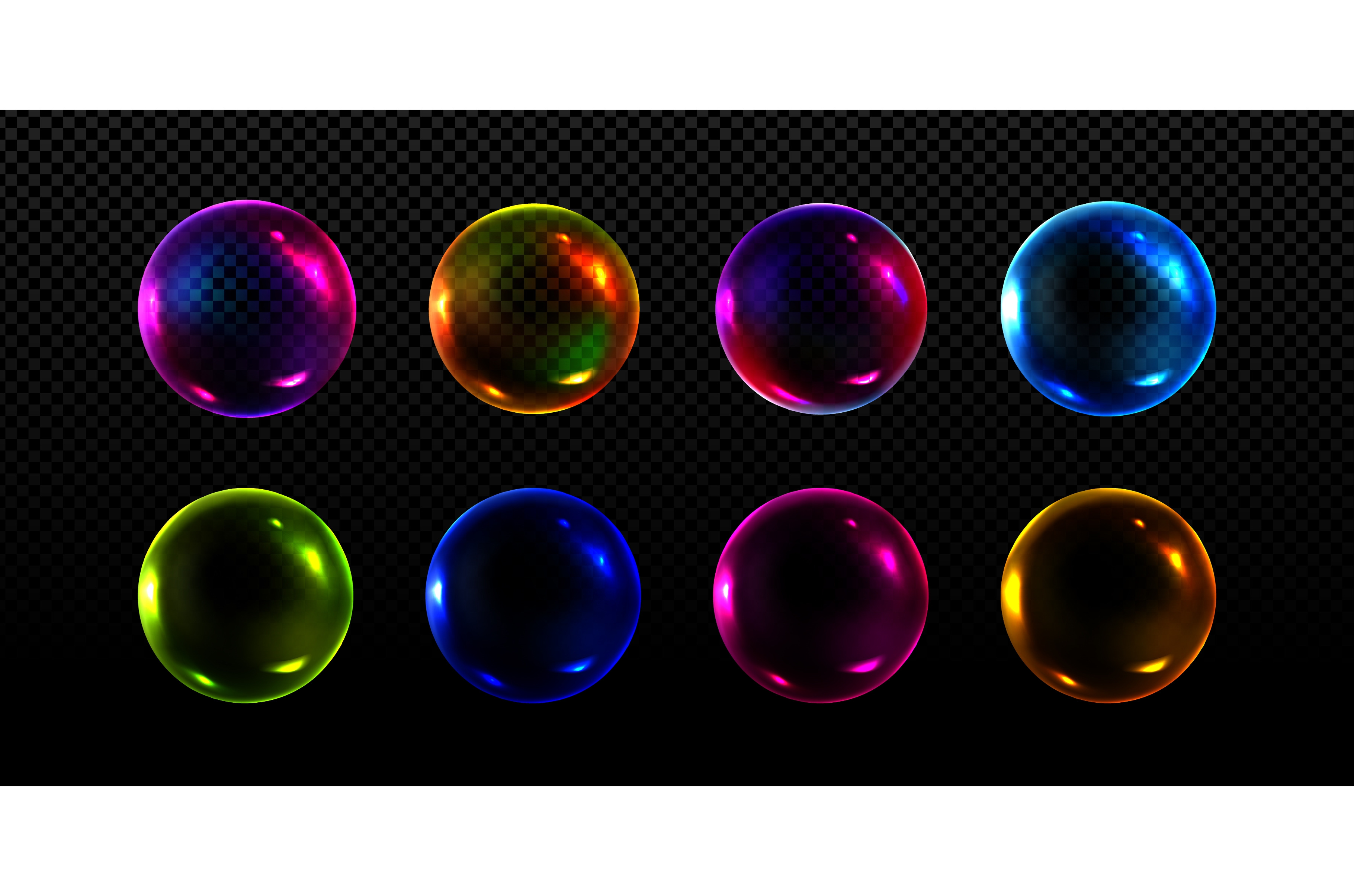 Neon soap bubbles, rainbow colorful, a Texture Illustration by art PVP ...