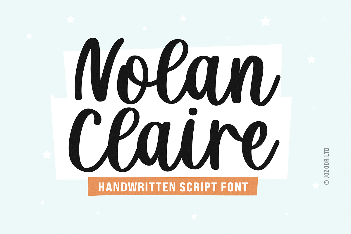 Nolan Claire - Modern Script Font, a Script Font by Jozoor