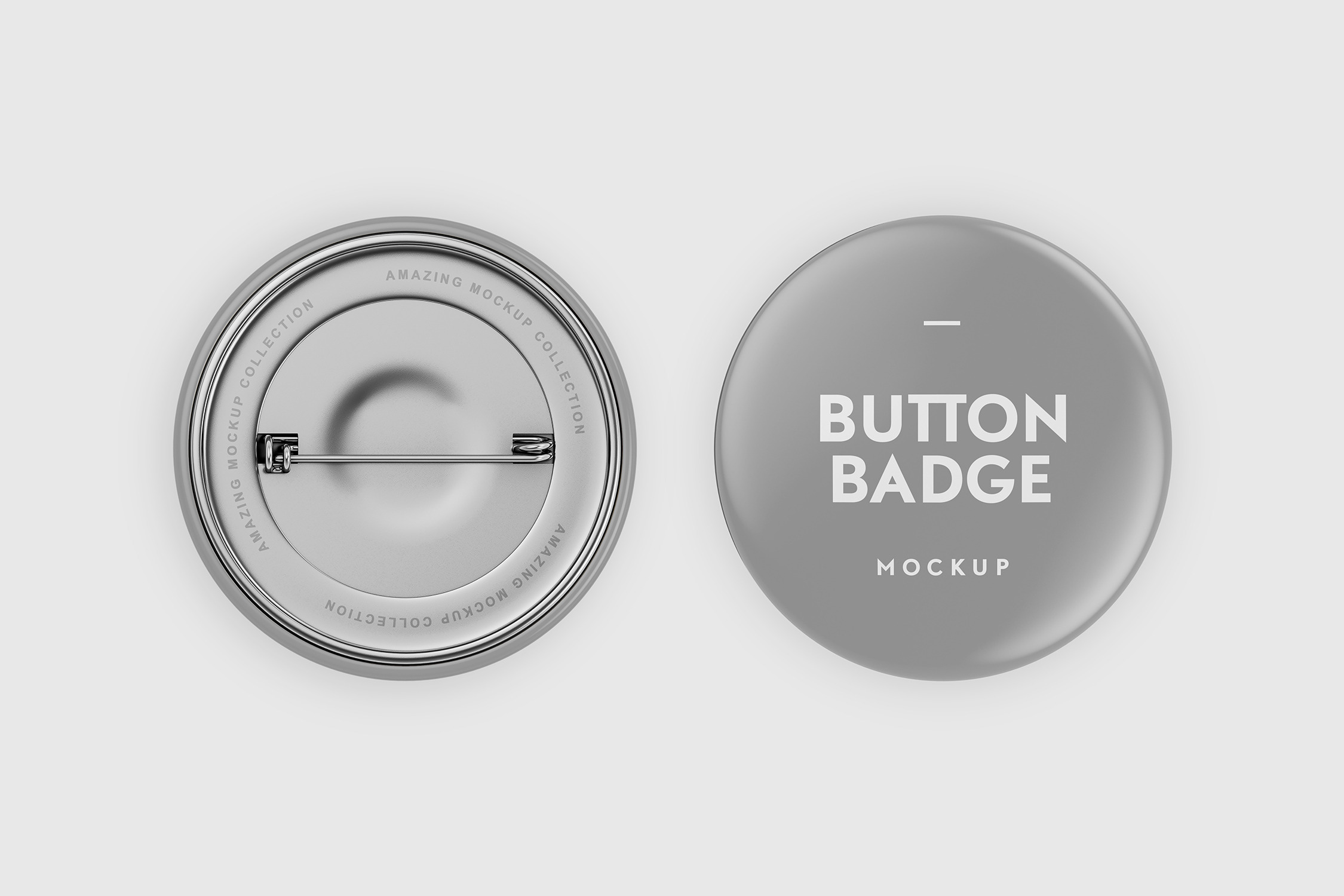 Download Circular Pin Badge Mockup