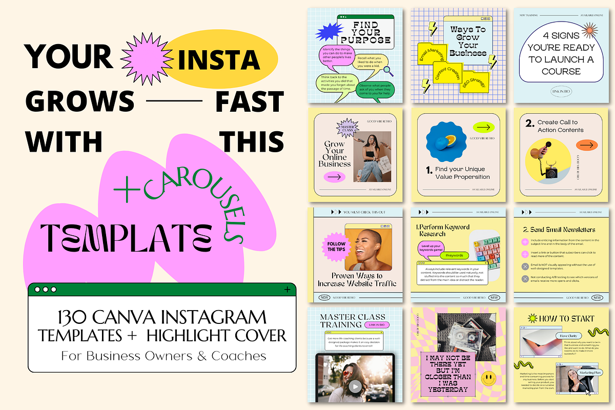 Canva Retro 90s Aesthetic Pack