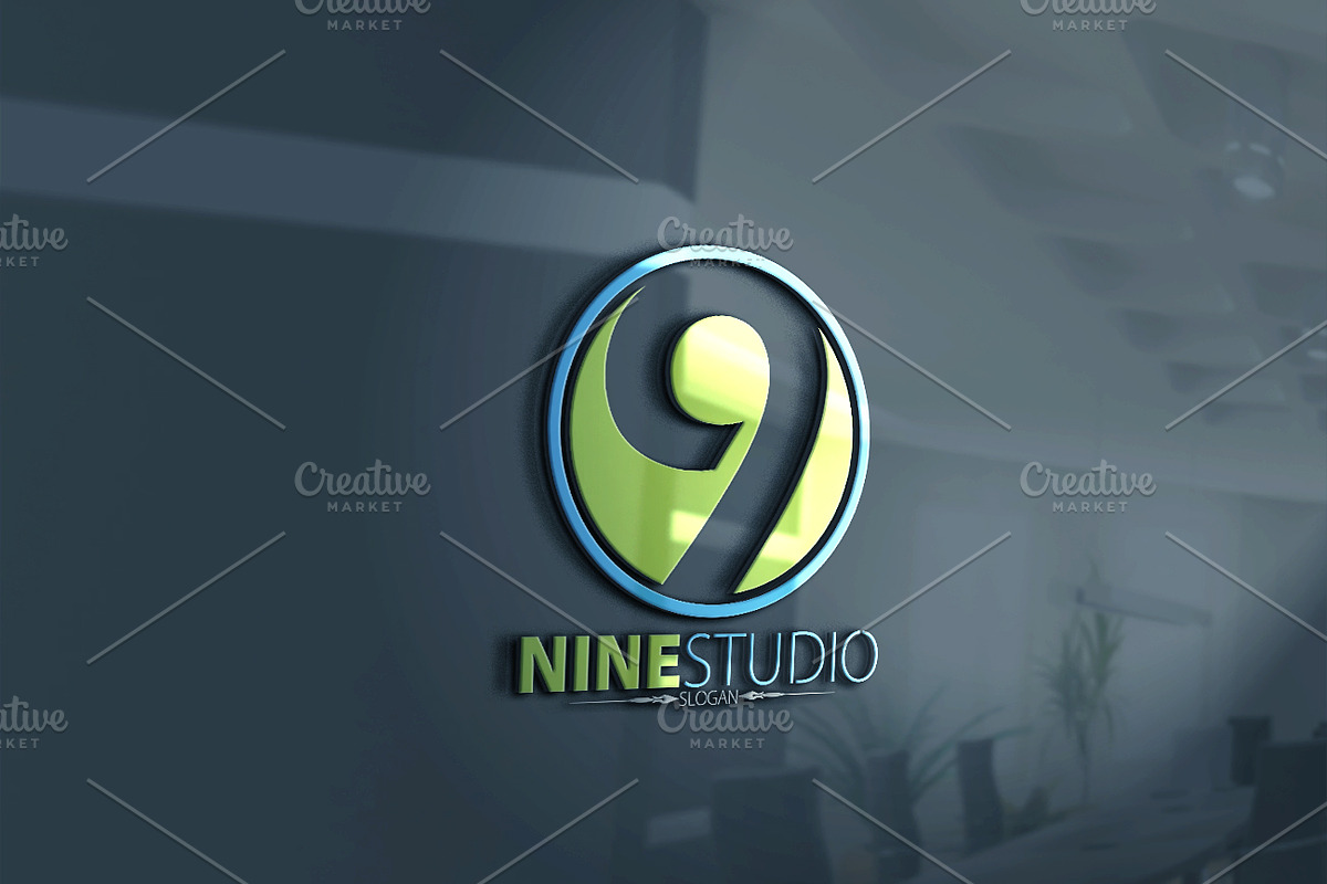 Nine Logo, a Branding & Logo Template by Josuf Media