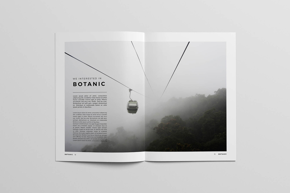 Botanic Magazine, a Magazine Template by New Lines