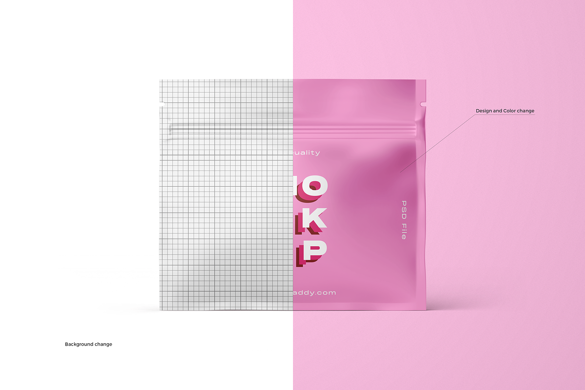 Ziplock Pouch Mockup, a Packaging Mockup by Mockupdaddy