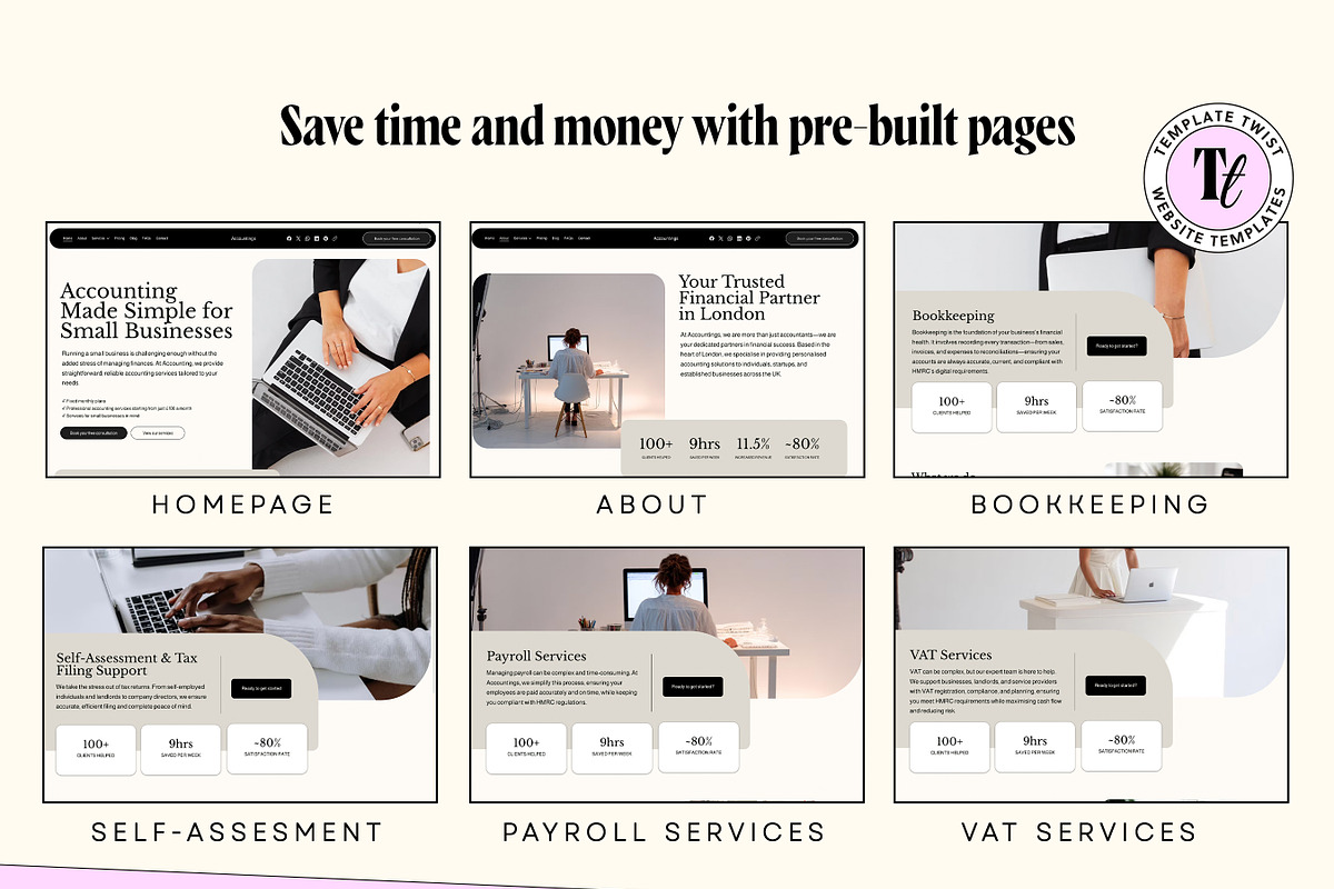 Accountant Wix Studio Website, a Wix Template by Template Twist Shop