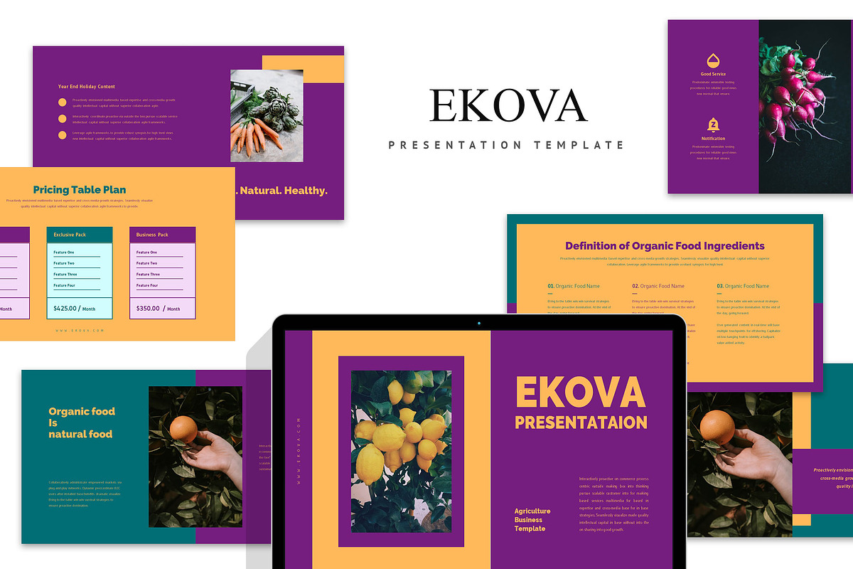 Ekova : Agriculture Google Slides, a Presentation Template by Punkl Camp