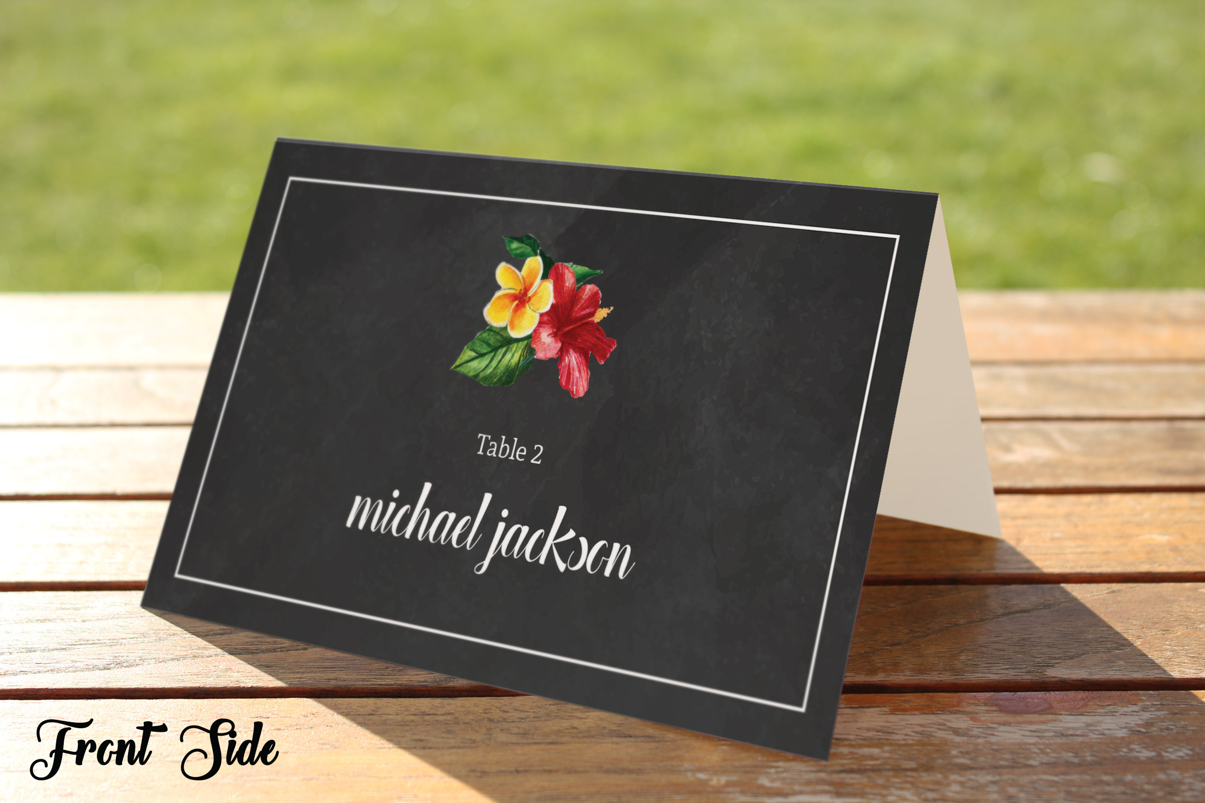 Wedding Place Card Template | Stationery Templates ~ Creative Market