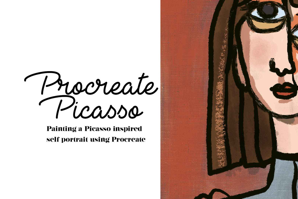 Procreate Picasso Tutorial Brushes, a Brush Add-On by CC CREATIVE CO