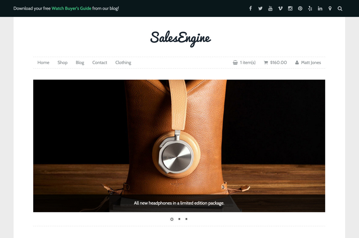 Sales Engine: WP eCommerce Theme, a WordPress Template by Storefront ...