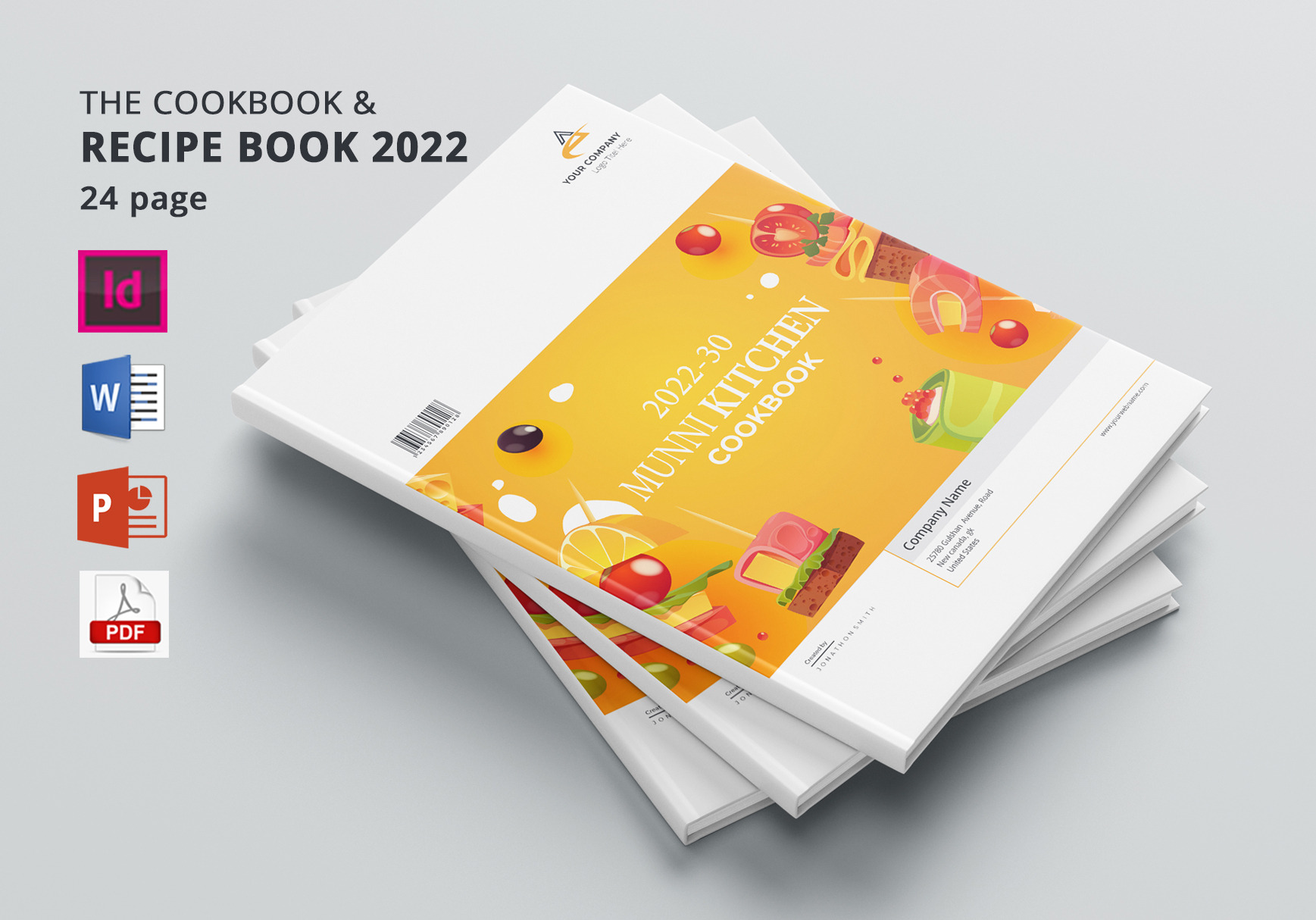 Cookbook / Recipe Book 24 page, a Brochure Template by obayes
