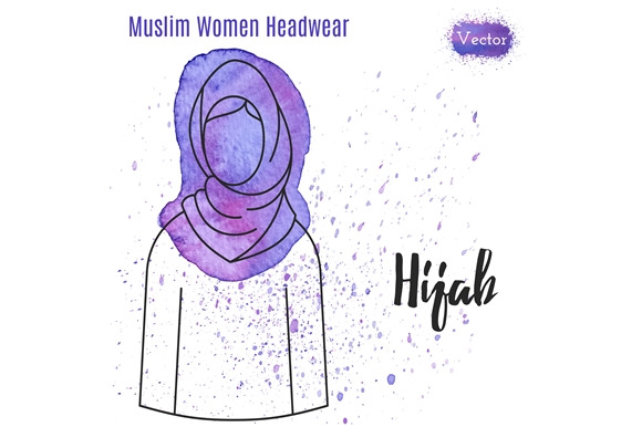 Muslim, Islamic female headgear, an Object Graphic by Sunshine Art Shop