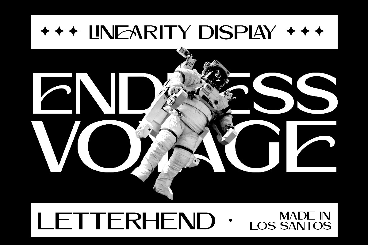 Linearity Modern Logo Font, a Sans Serif Font by Letterhend Studio