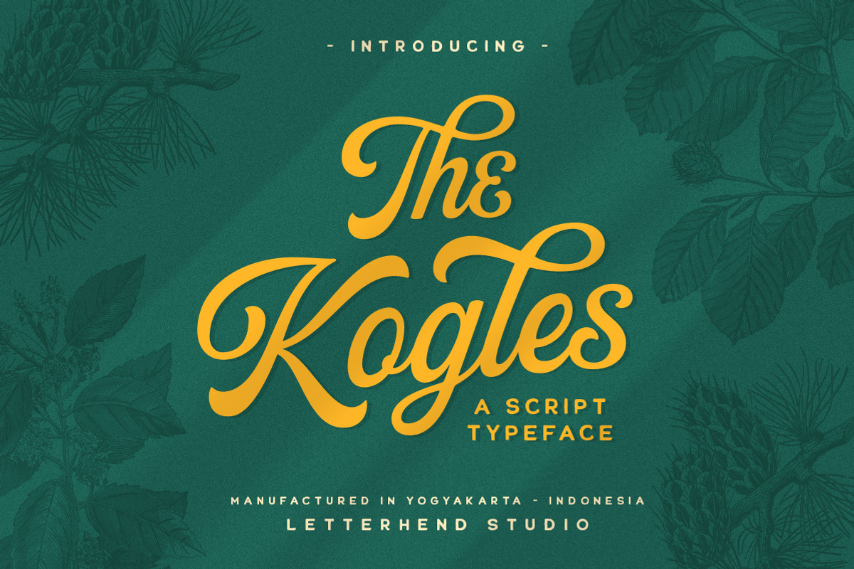 The Kogles Script Typeface, a Script Font by Letterhend Studio
