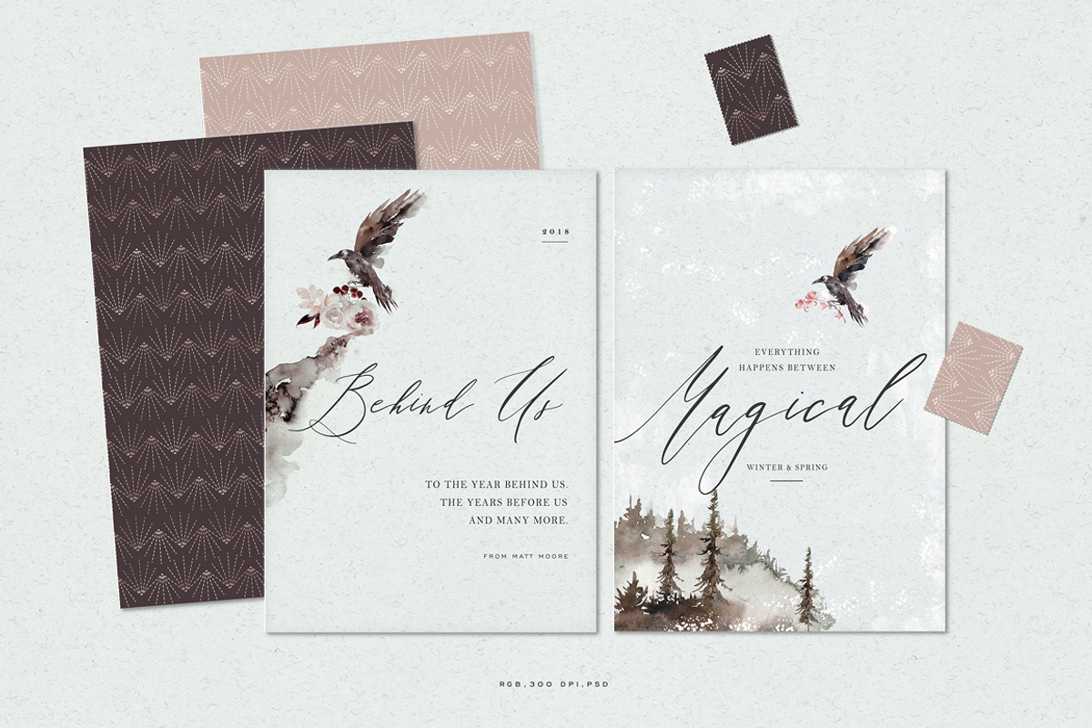 Woodland Ravens Field, an Animal Illustration by The Everlasting Story