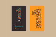 Number 1 Logo Business card, a Business Card Template by IhorZigor