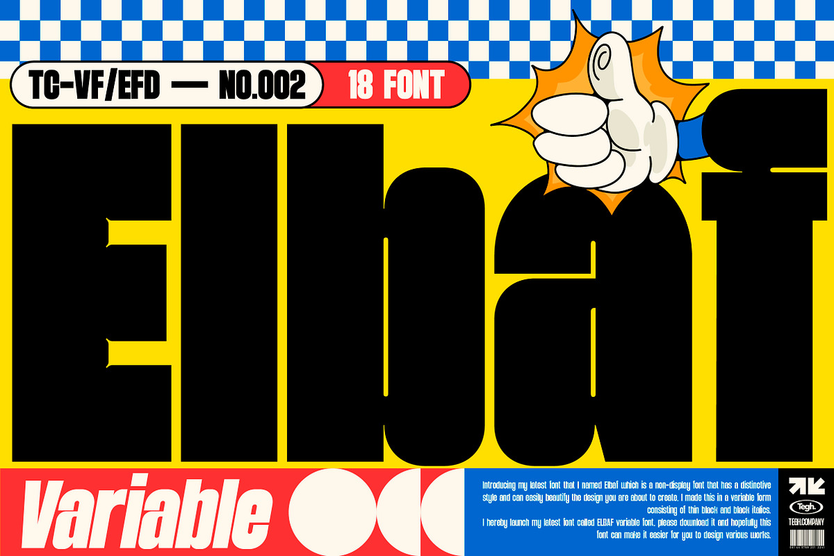 Elbaf Variable Font, a Sans Serif Font by Tegh co.