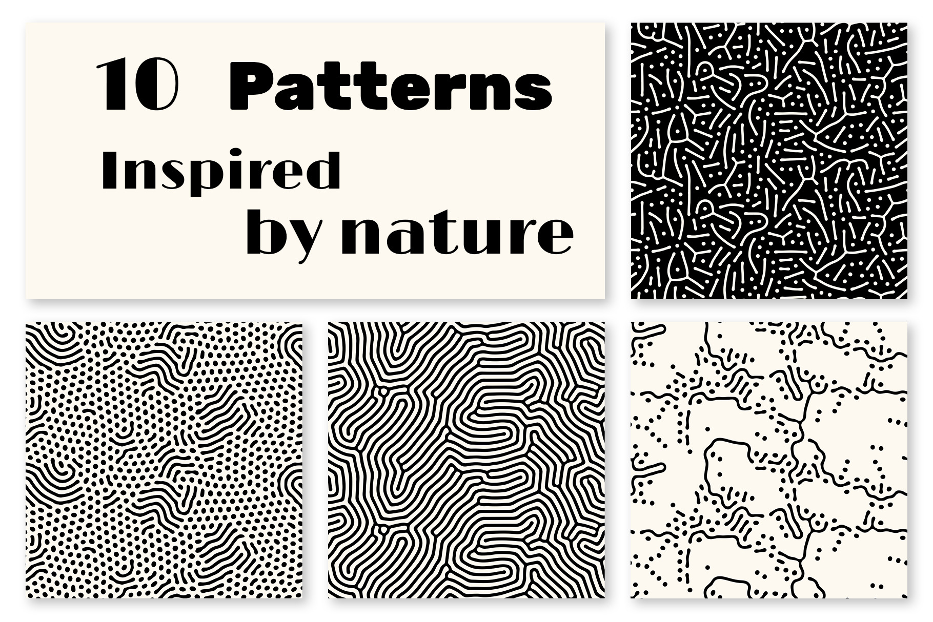 10 seamless abstract patterns, a Pattern Graphic by Simple Patterns