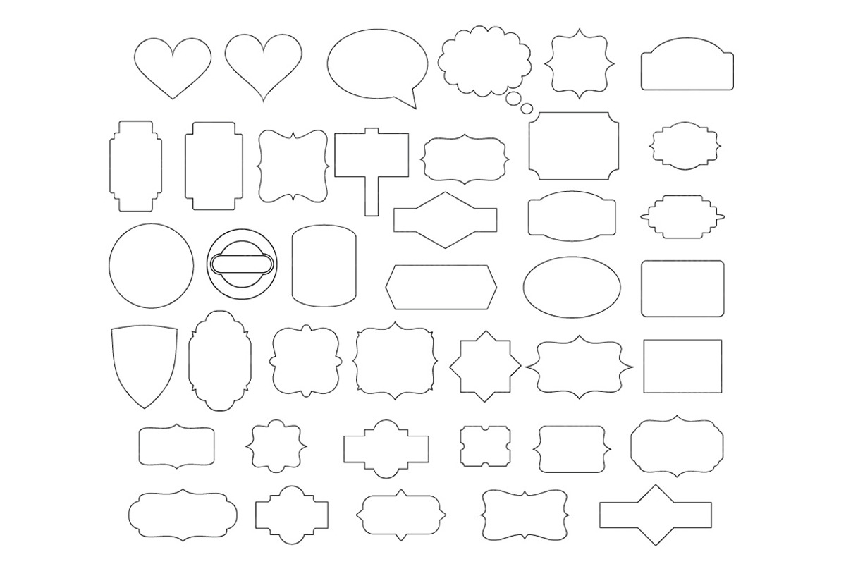 Labels SVG, Label svg files, a Decorative Illustration by Doodle Cloud ...