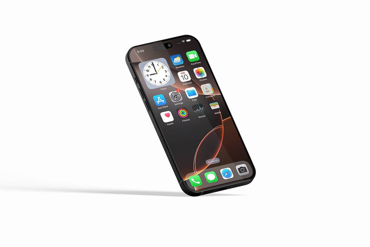iPhone 16 Pro Max App Skin Mockup