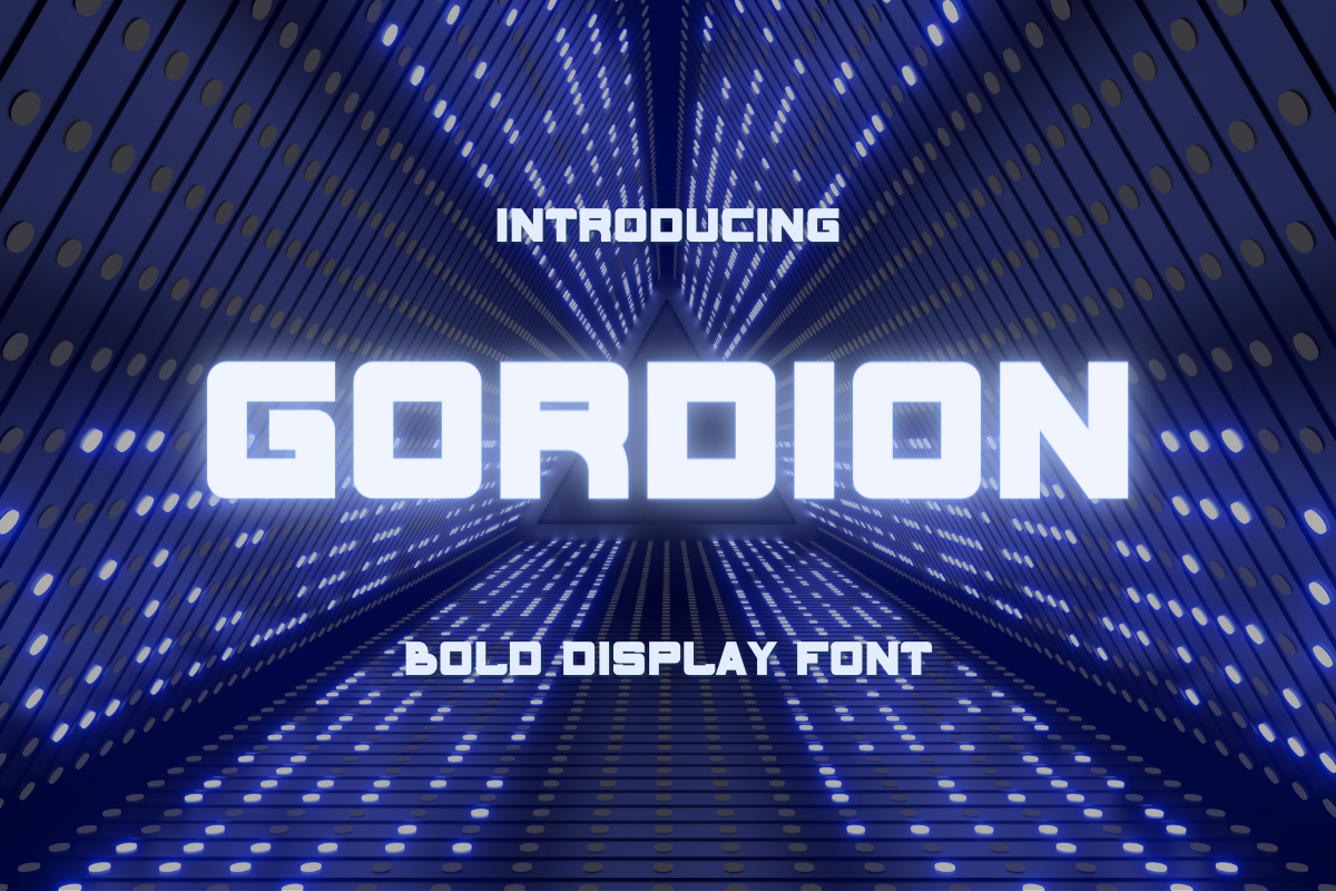 Gordion - Bold Modern Display Font, a Sans Serif Font by Letterayu Studio