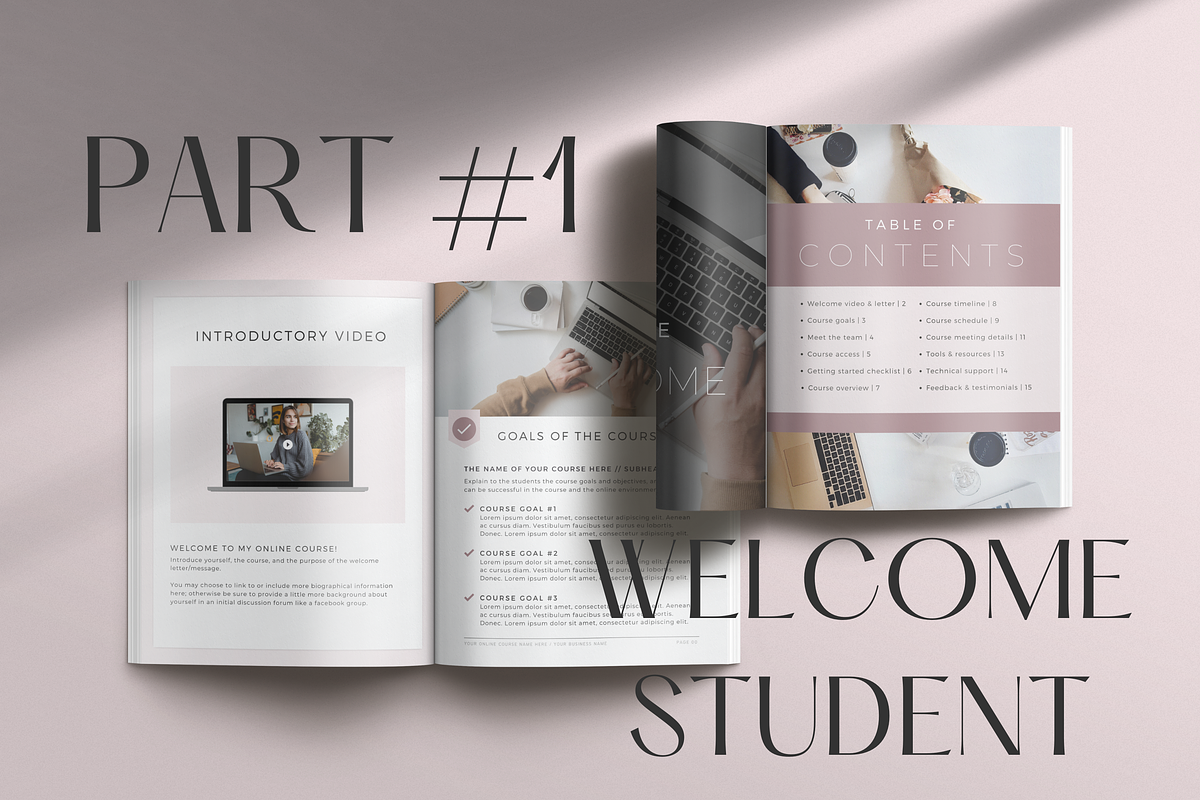 Online Course Welcome Packet | Canva, a Brochure Template by Designs by ...
