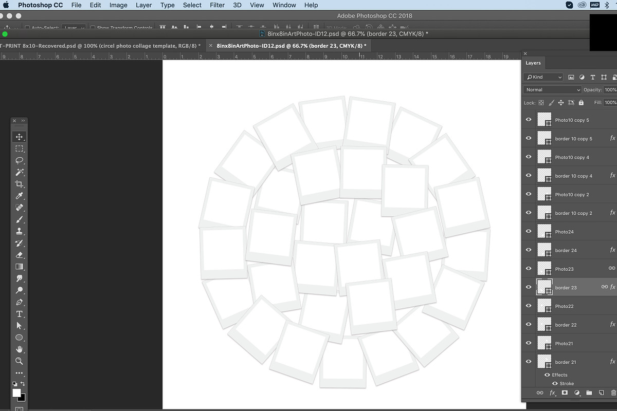Circle Photo Collage Template, a Stationery Template by AIW SOLUTIONS