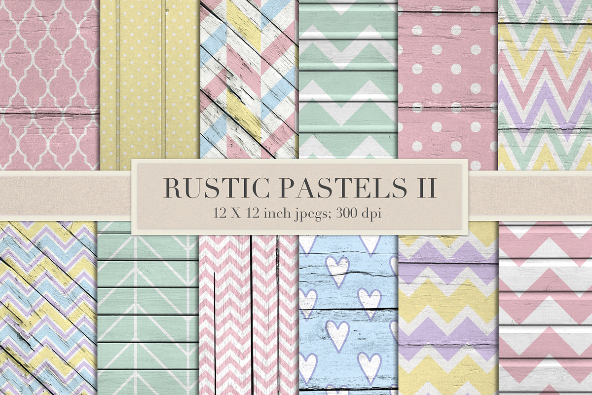 Rustic pastel wood backgrounds, a Pattern Graphic by Paper Farms ...